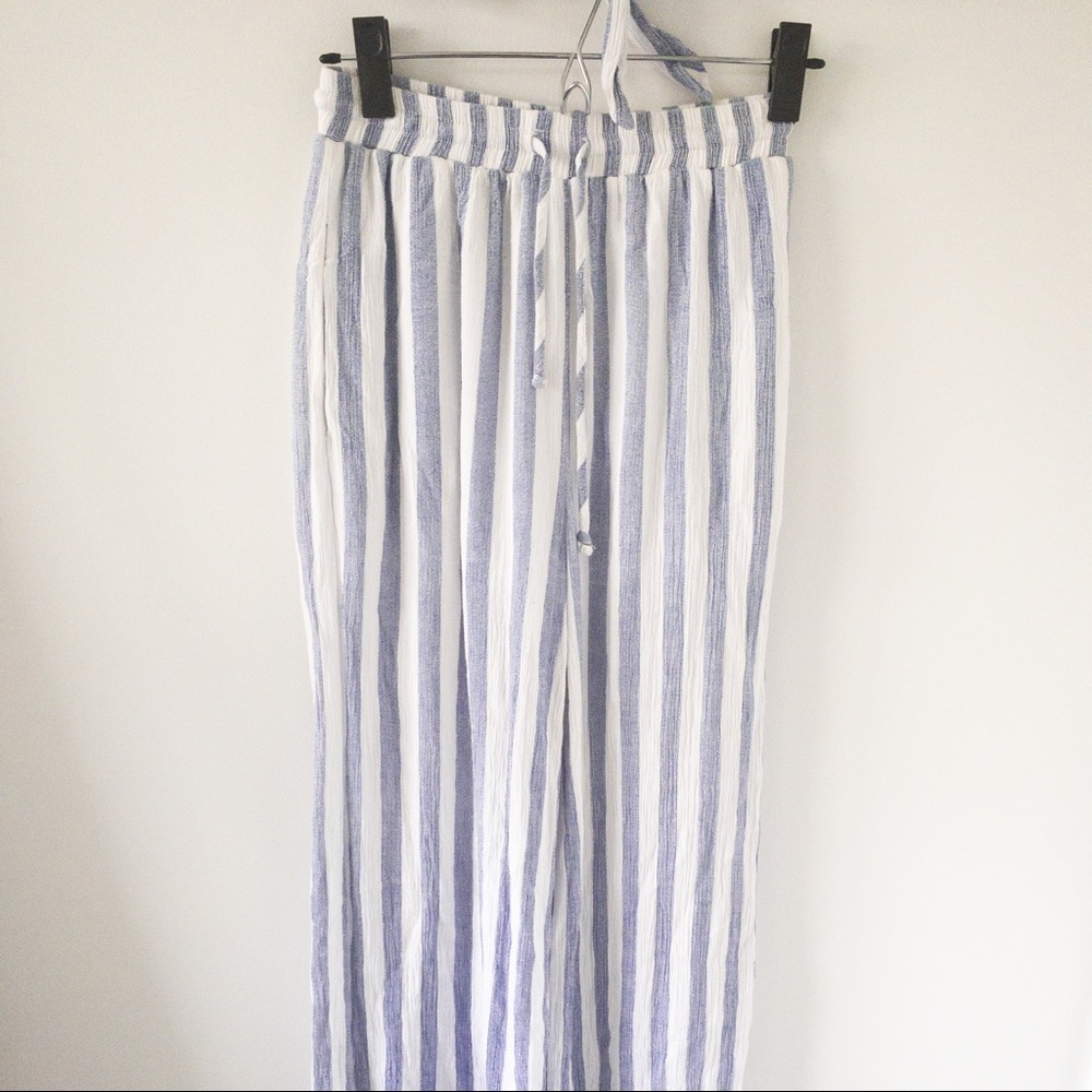 Beachy Blue And White Stripped Matching Set! - Gem